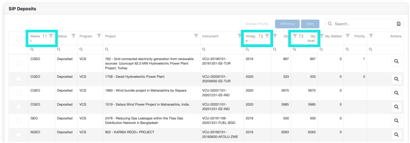 Managing VCM Deposits