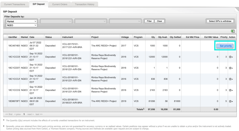 Managing Sip Deposits 